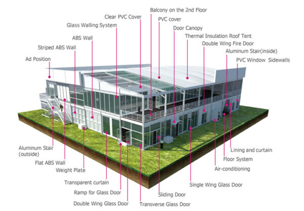 Cube Double Decker Structure Sale – Wedding Tents for Sale | Quality ...